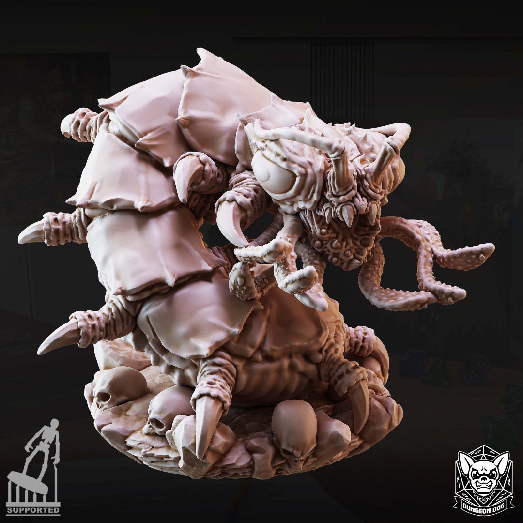Carrion Crawler - Miniature for Dnd, DSA, Pathfinder - 28 Mm, 32 Mm, 36 ...
