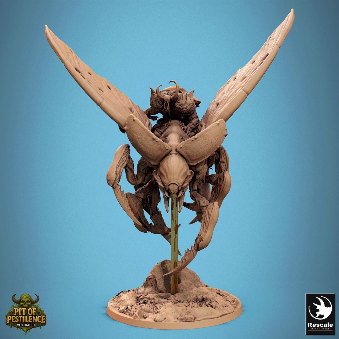 Demon on Insectoid - Scarab Host Fly Look Miniature for Dnd, DSA ...