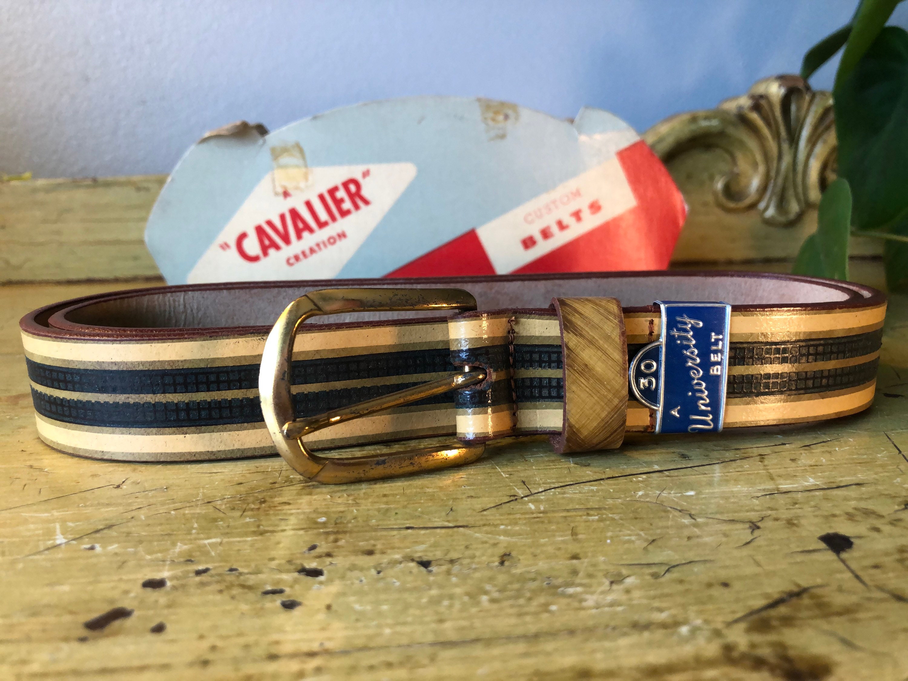 Vintage Retro Mens or Womens Leather Belts, New Old Stock From the 50s ...