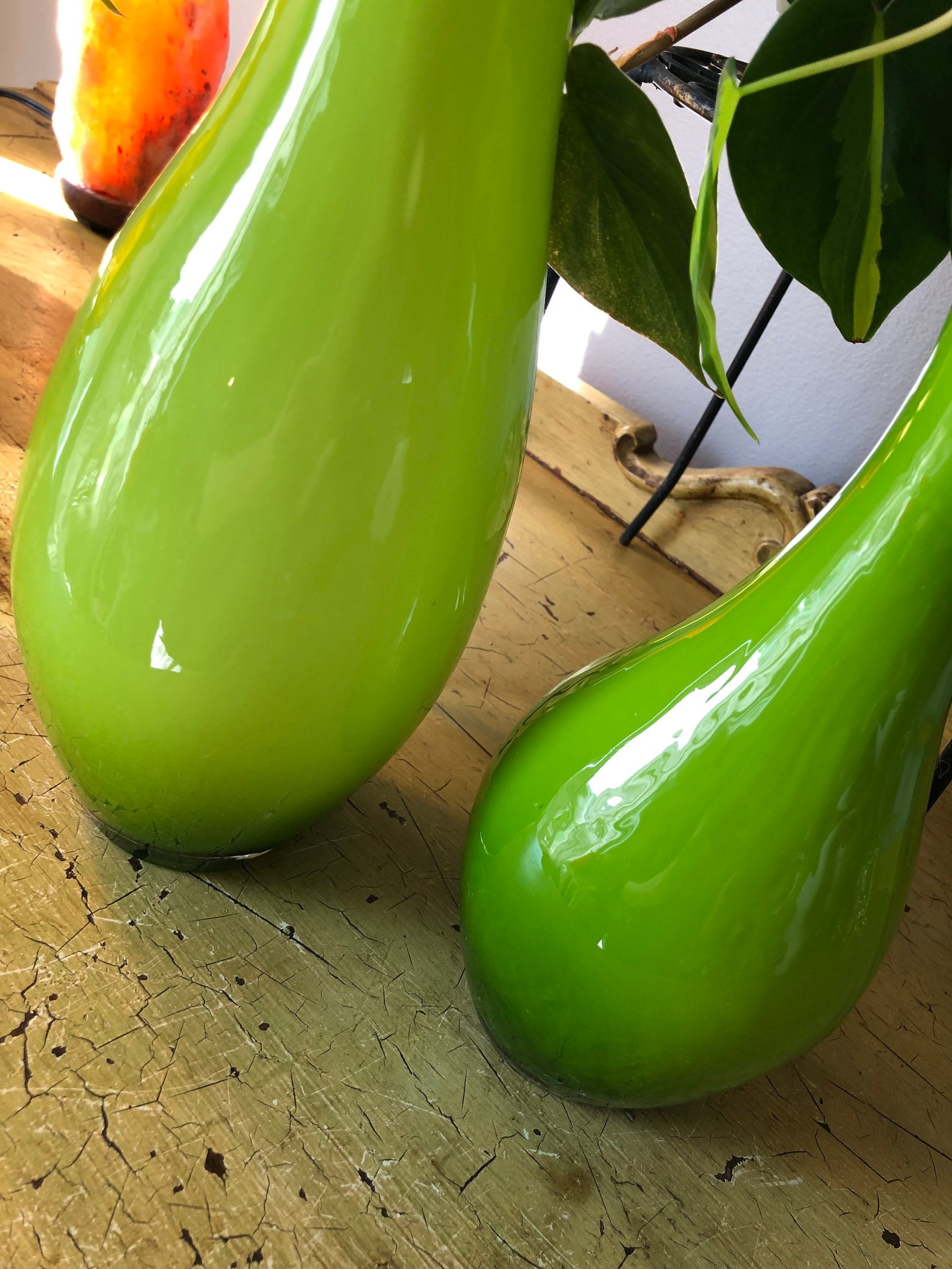 Vintage Torre & Tagus Collection Art Glass Vases Set of Two, Vintage ...