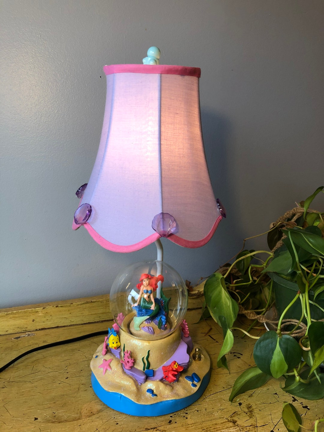 Disney the Little Mermaid Lamp - Etsy