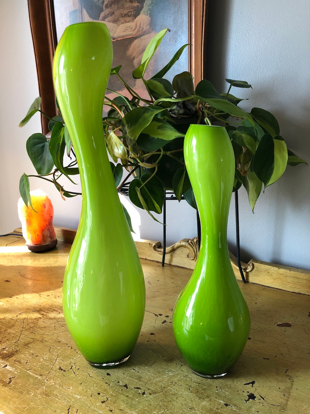 Vintage Torre & Tagus Collection Art Glass Vases Set of Two, Vintage ...