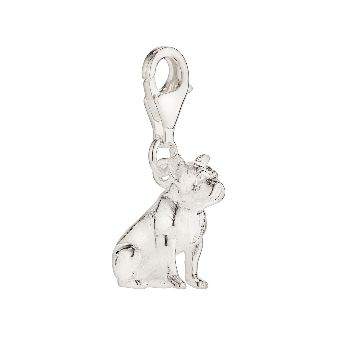 Sterling Silver French Bulldog Clip-on Charm - Etsy