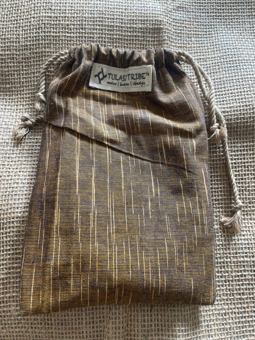 Earthbag Natural Khadi Pouch With Twin Drawstring Closure - Etsy