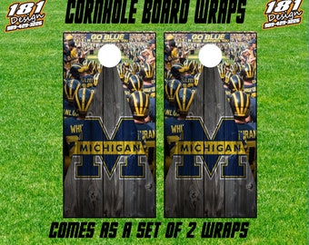 Michigan Decals Cornhole - Etsy