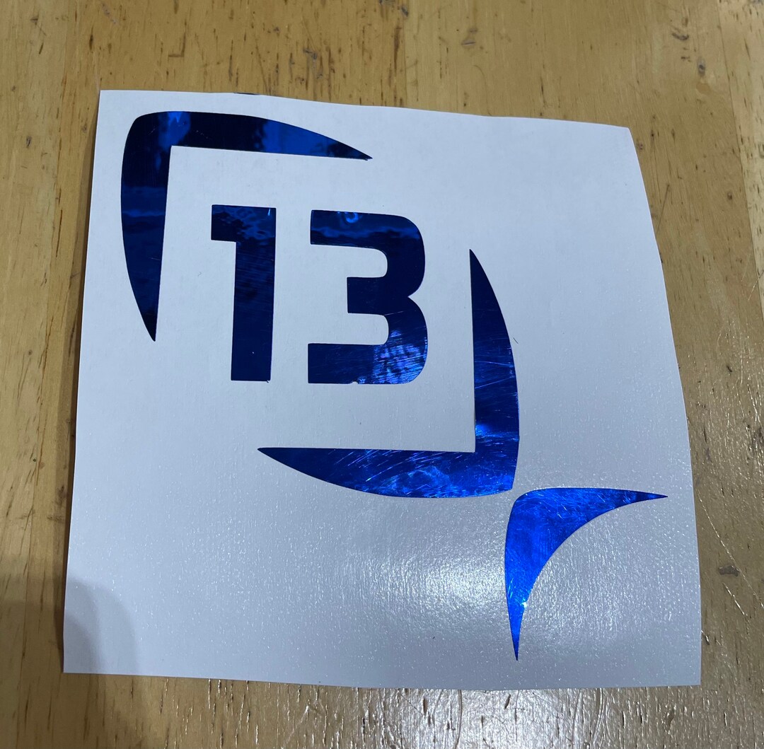 13 Fishing Logo Decal Sticker - Etsy
