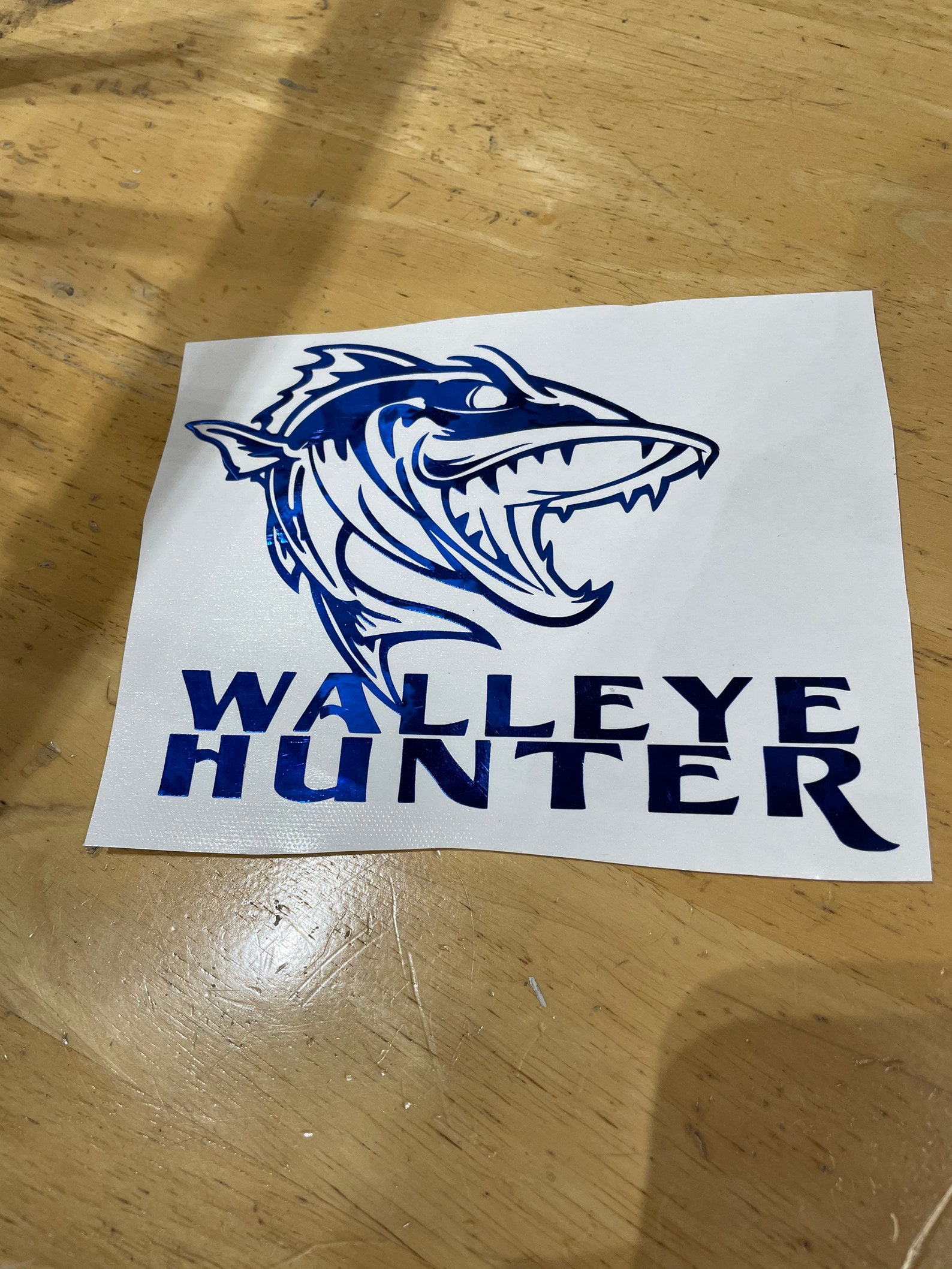Walleye Hunter Decal Sticker - Etsy