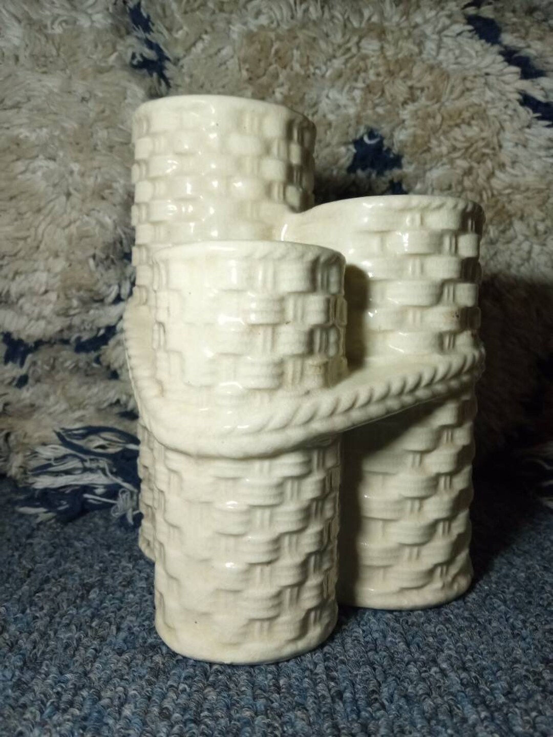 Tri Column Basket Weave Japanese Vase - Etsy