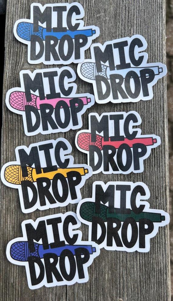 BTS Mic Drop Sticker Microphones | Etsy