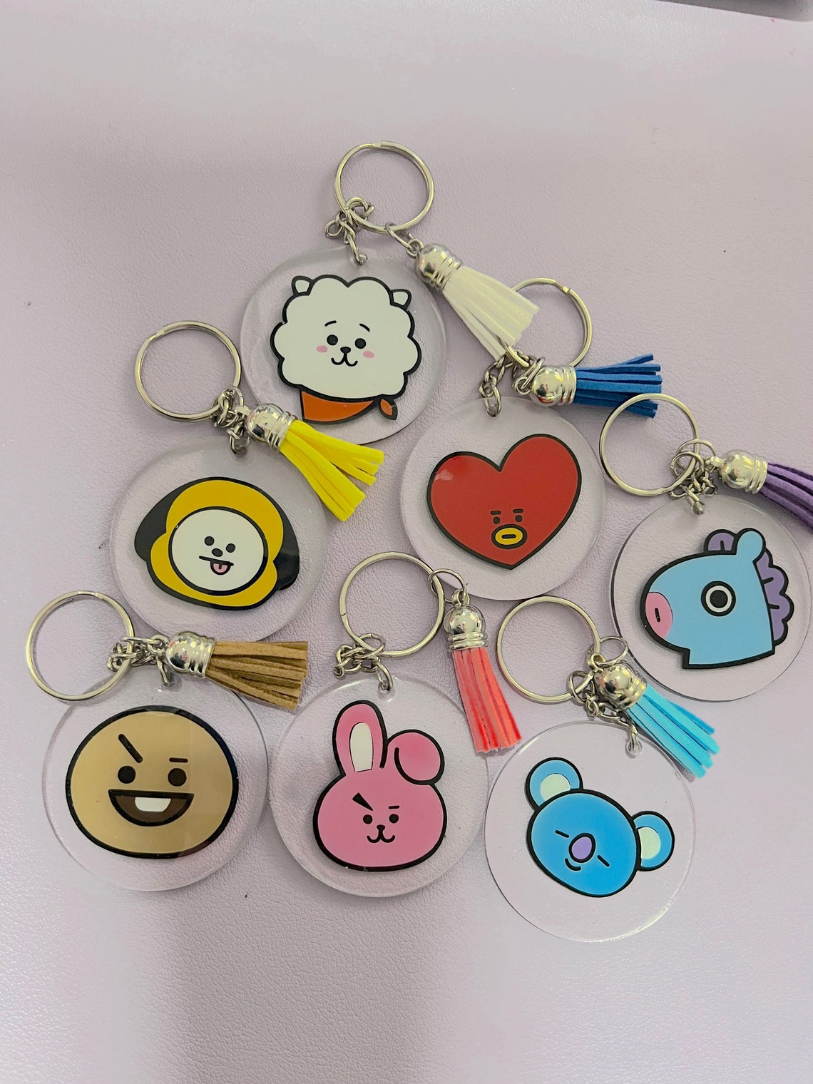 BT21 Character Keychain BTS | Etsy