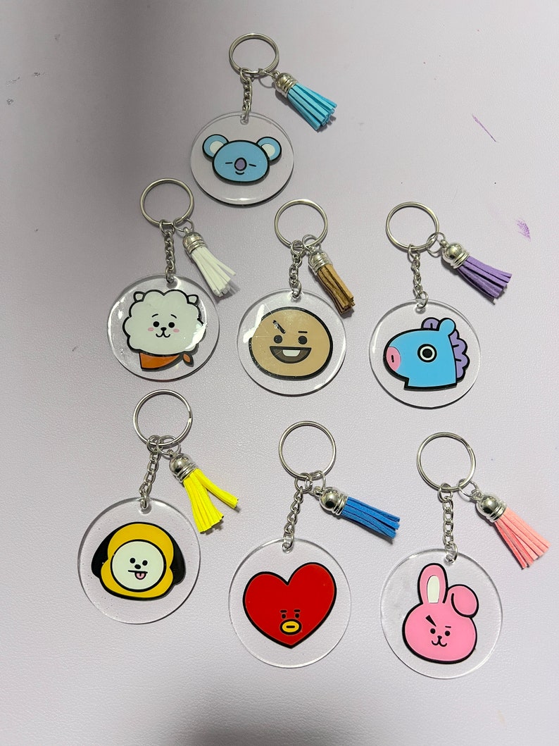 BT21 Character Keychain BTS | Etsy