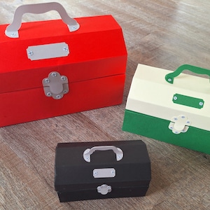 Toolbox or Tackle Box Gift Box! 3 SIZES Available in Cardstock! Unique ...