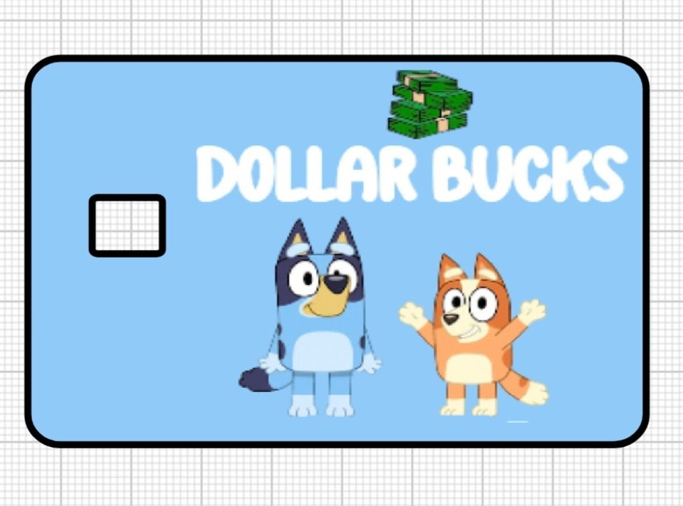 Bluey Various Bank Card Skin Credit Card Sticker Funny Gift Joke Gift ...