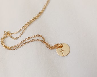 Off Center Cross Necklace - Etsy