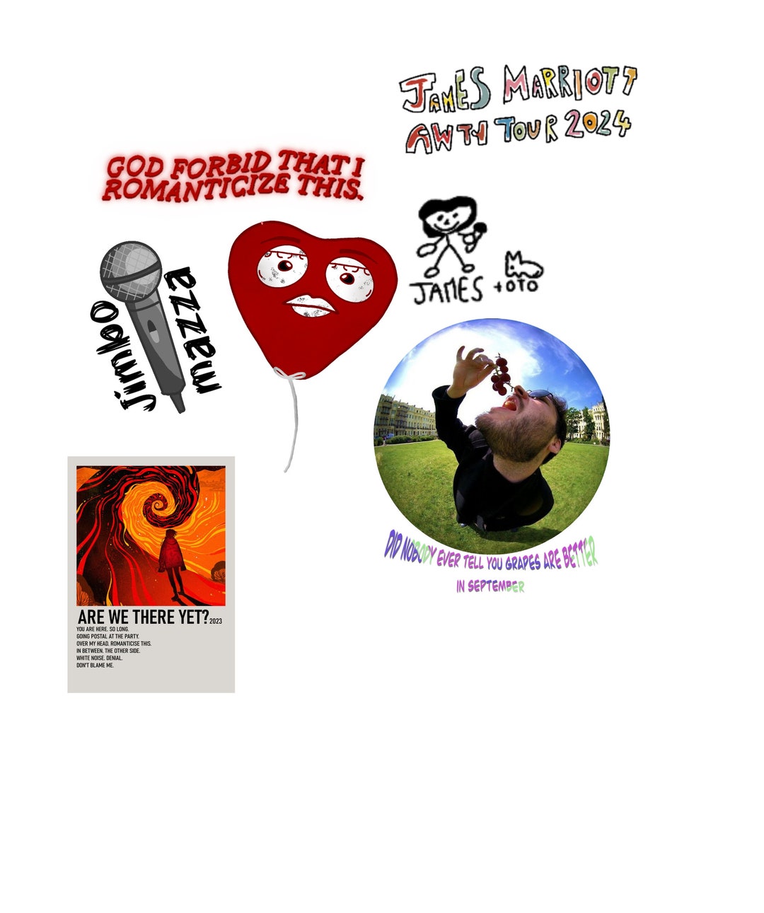 James Marriott Sticker Pack - Etsy