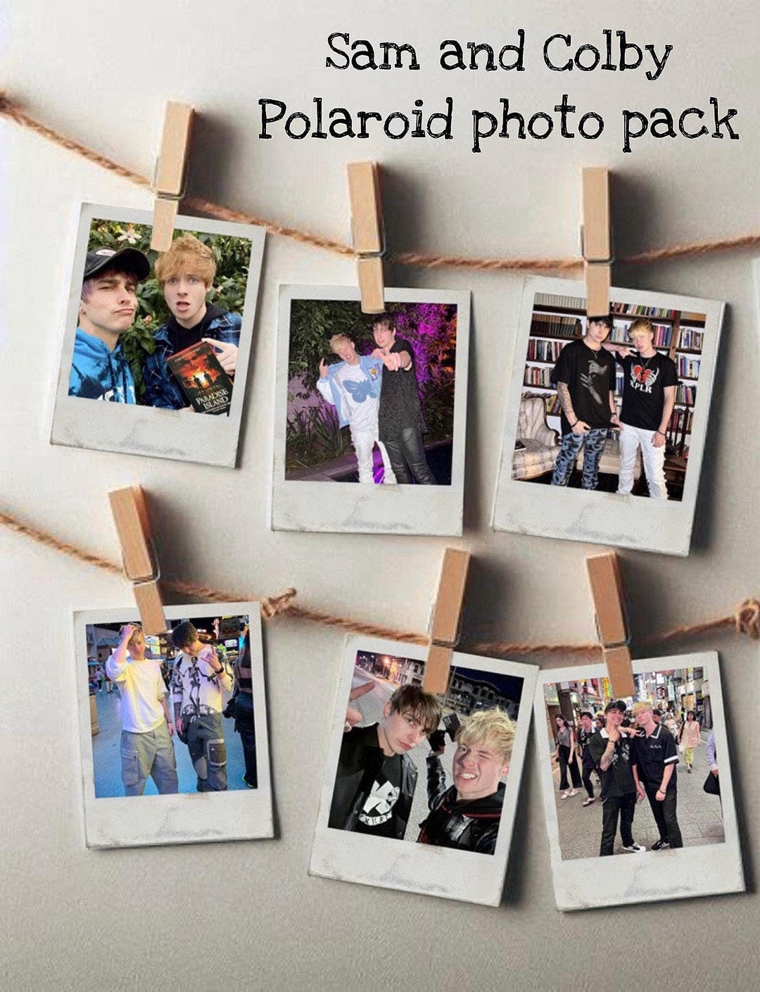 Sam and Colby XLPR Polaroid Photo Pack - Etsy