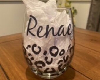 Leopard Print Glass - Etsy