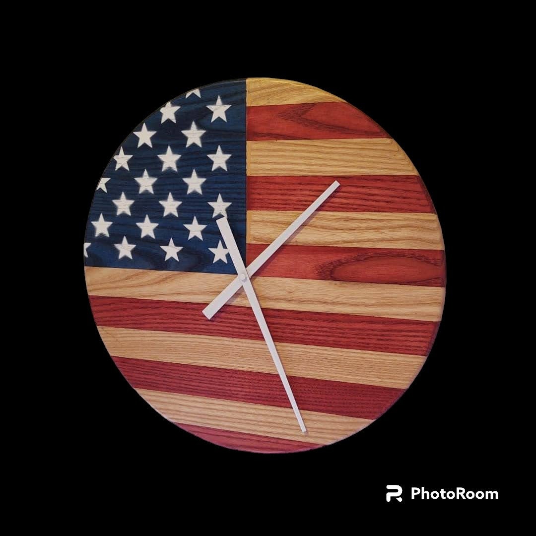 Americana Wall Clock - Etsy
