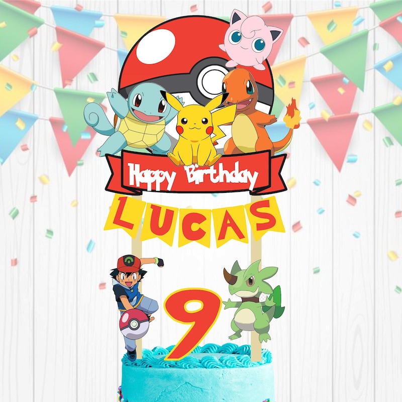 Pokemons Cake Topper - Etsy