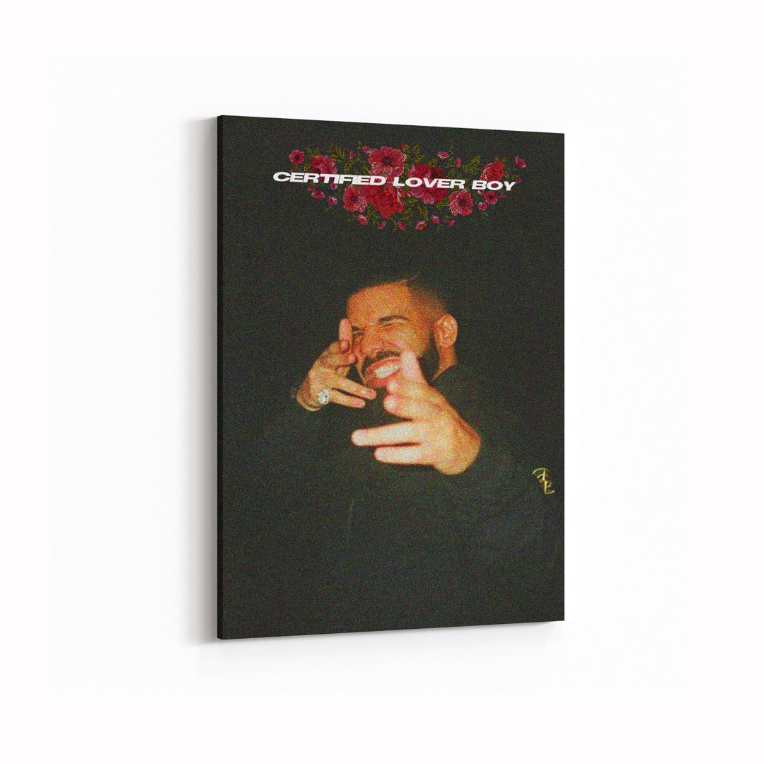 Drake Certified Lover Boy Poster Street Art on Canvas Rapper Art Free ...