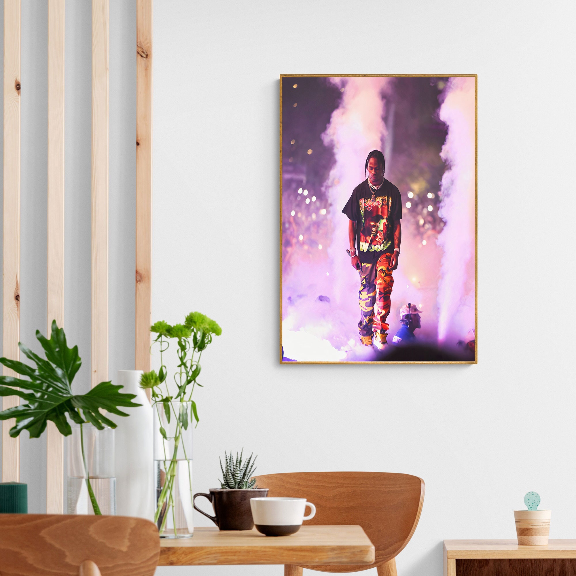 Travis Scott Stage Performance | Street Art on Canvas | Rapper Art ...