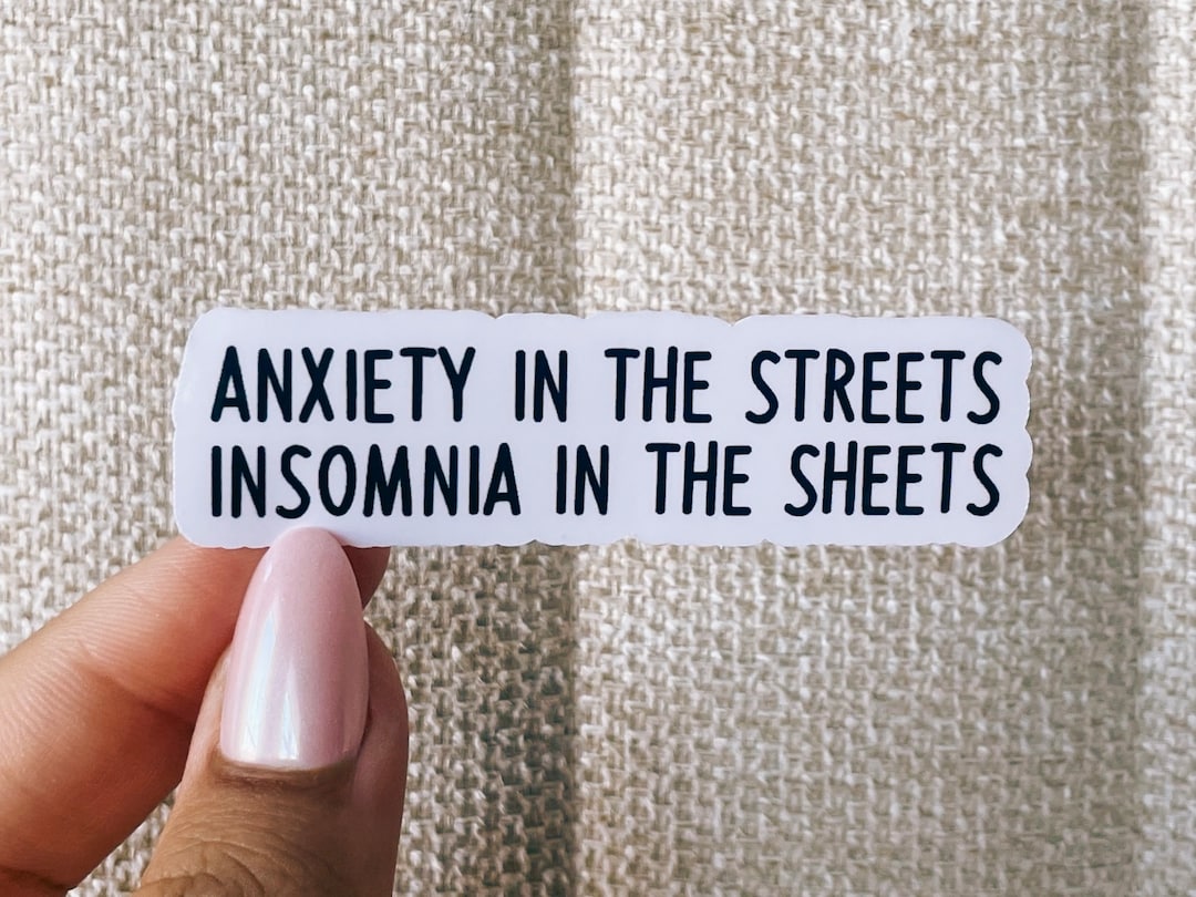 Anxiety in the Streets Sticker, Cool Stickers, Neurodivergent Stickers ...