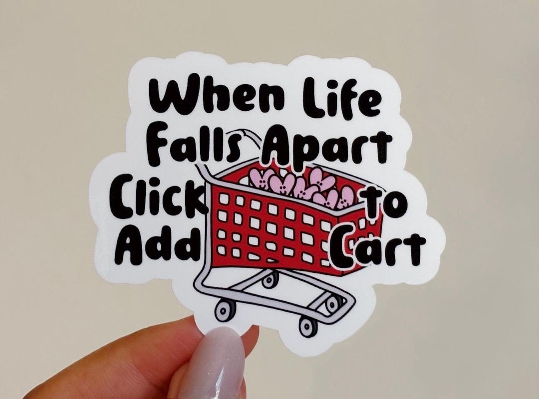 When Life Falls Apart Sticker, Cool Stickers, Sarcastic Stickers, Funny ...