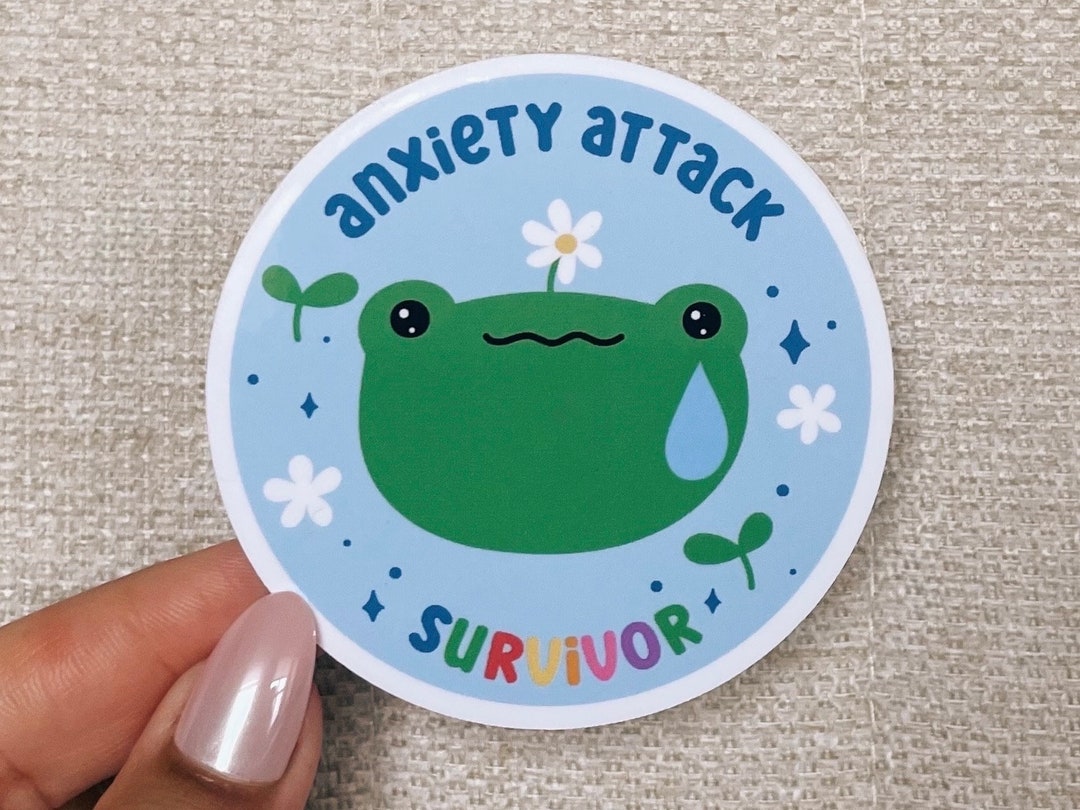 Anxiety Attack Survivor Sticker, Cool Stickers, Neurodiverse Stickers ...