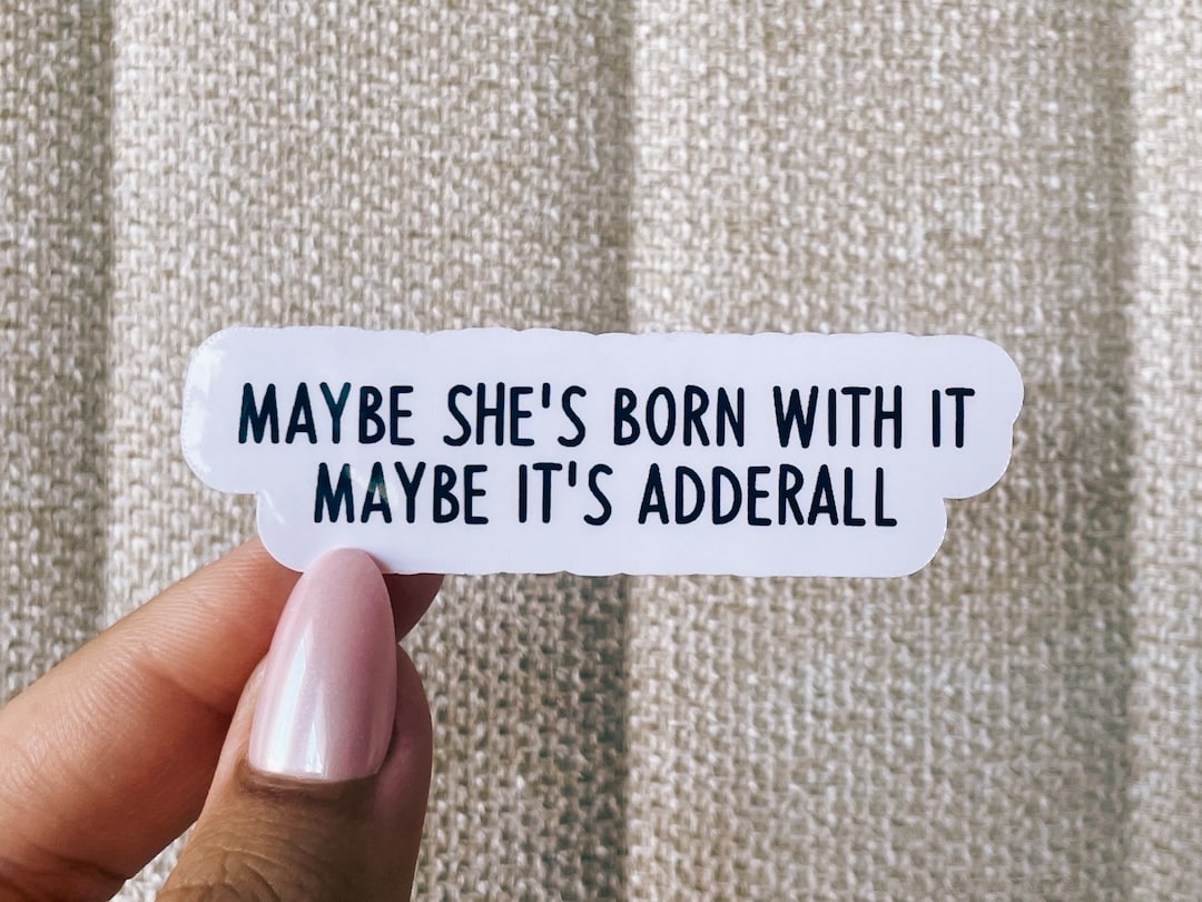 Maybe She's Born With It Sticker, Cool Stickers, Neurodivergent ...