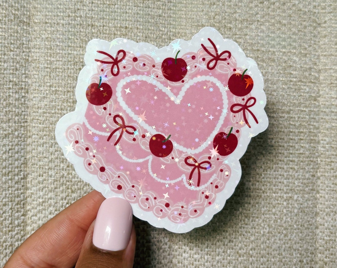 Coquette Cake Sticker, Unique Sticker, Cool Stickers, Funny Stickers ...