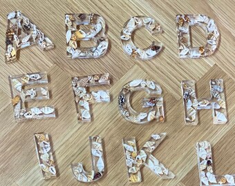 Resin Beach Letters | Etsy