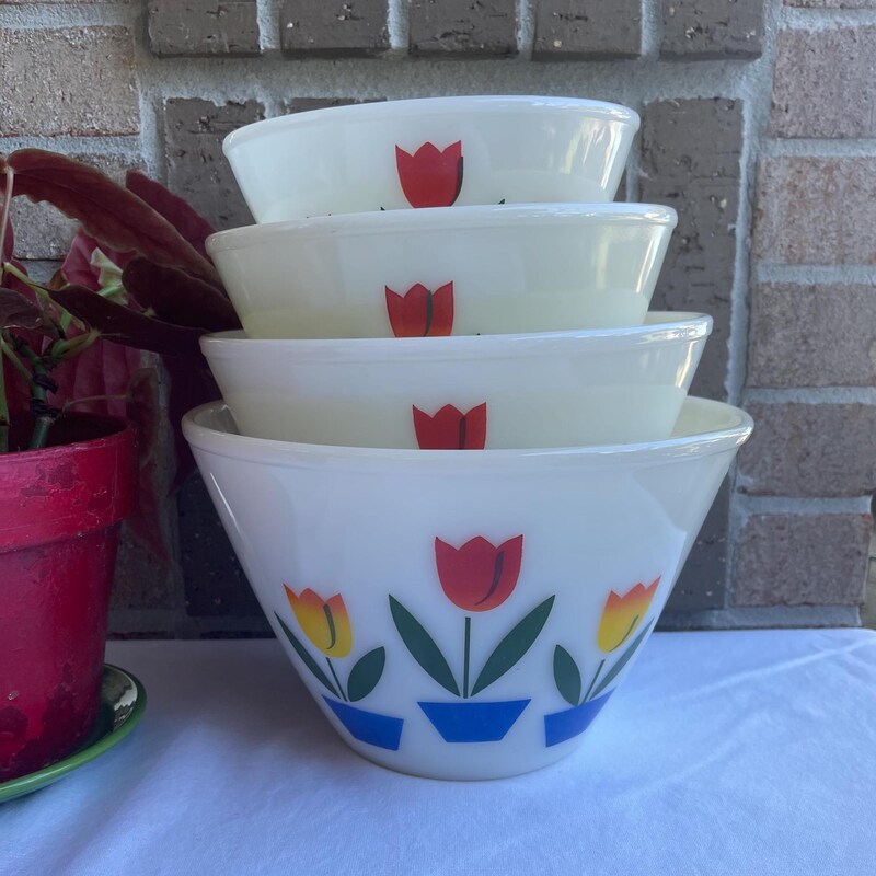 Fire King Tulip - Etsy