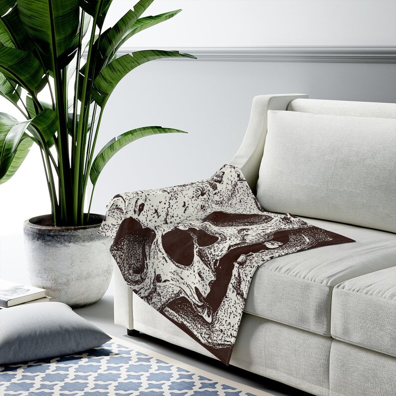 Skull Blanket, Halloween Throw Blanket, Home Decor, Gifts for Her ...