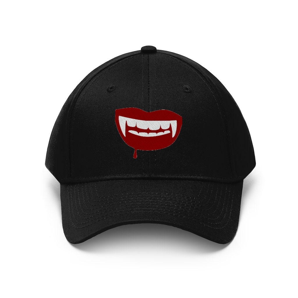 Vampire Fangs Hat, Vampire Cap, Dad-cap, Baseball Hat, Gifts for Her ...