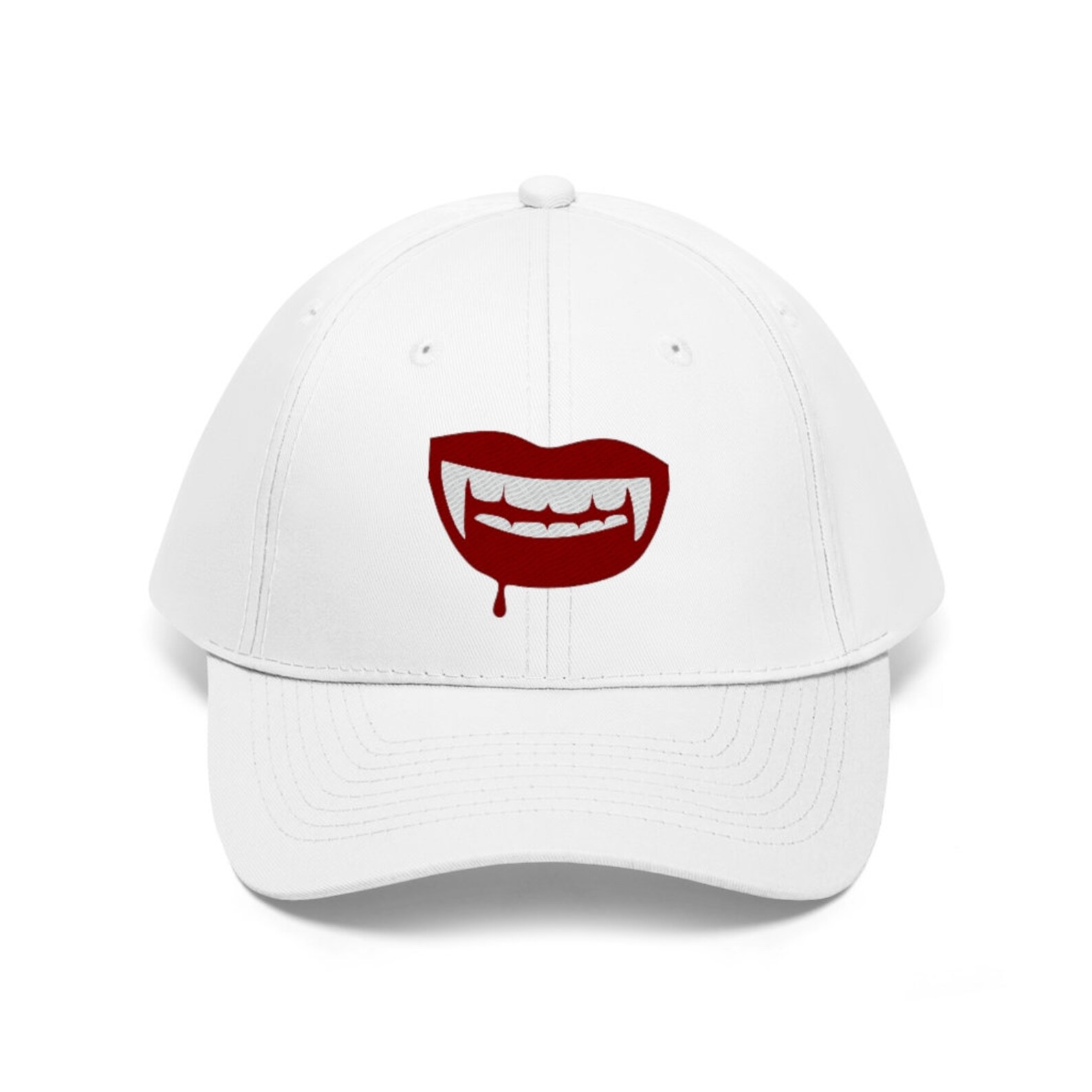 Vampire Fangs Hat, Vampire Cap, Dad-cap, Baseball Hat, Gifts for Her ...