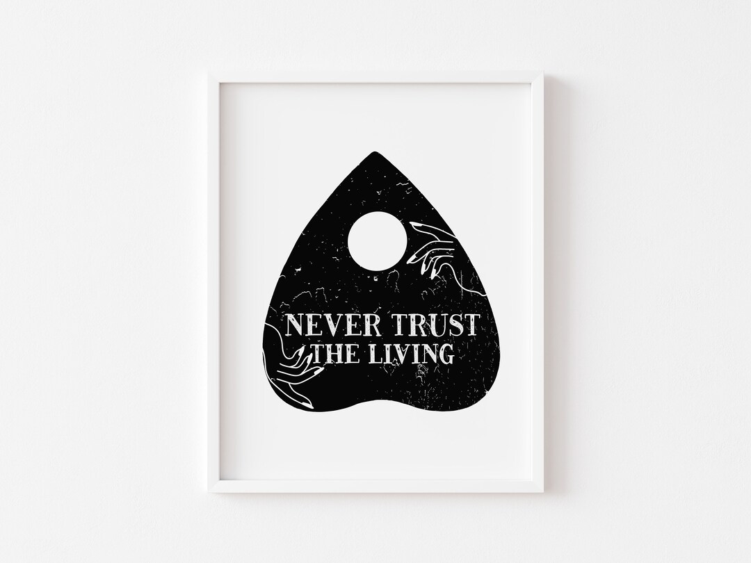 Planchette Print, Ouija Board Print, Spooky Decor, Halloween, Gifts ...
