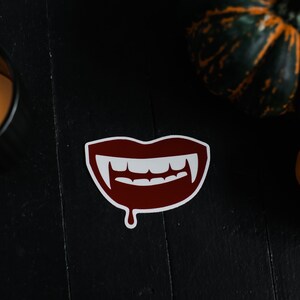 Vampire Sticker, Bleeding, Halloween Sticker, Spooky Sticker, Gifts for ...