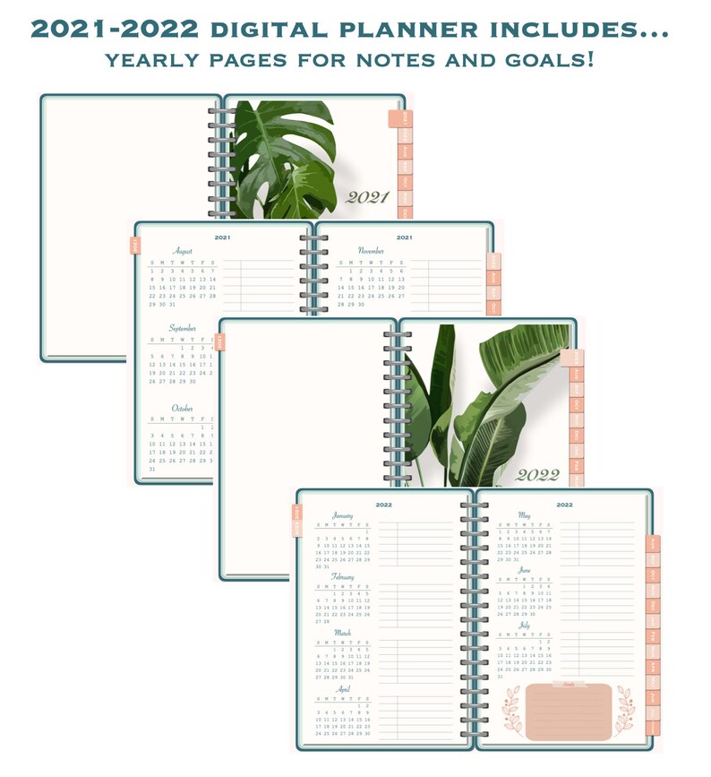 Perfect 2021-2022 Digital Planner for Wellness! (goodnotes Planner ...