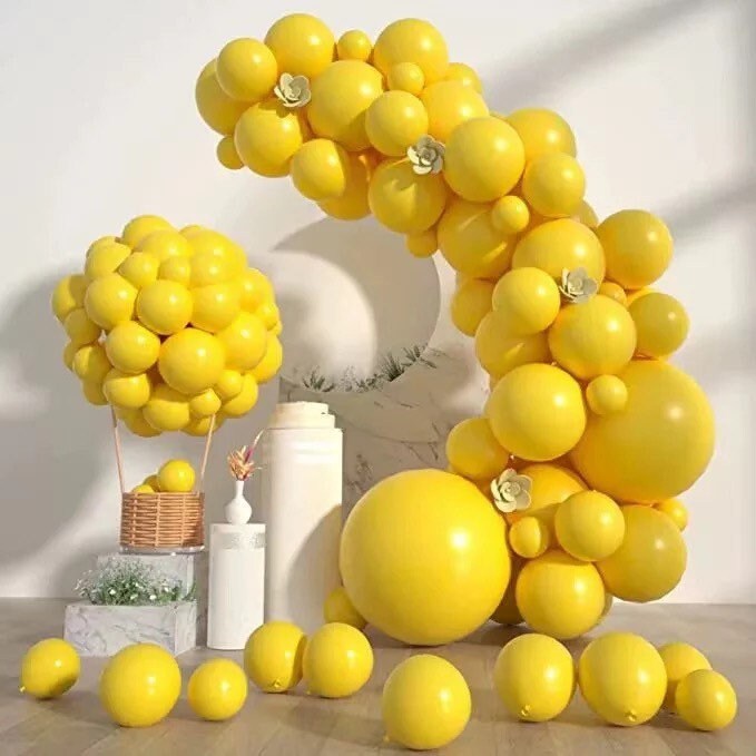 50pc Yellow Balloons 181295 DIY Yellow Balloon Garland - Etsy