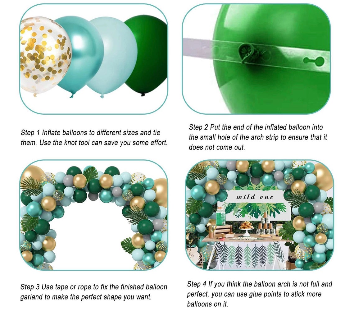 117pc Jungle Theme DIY Balloon Garland Pack - Etsy