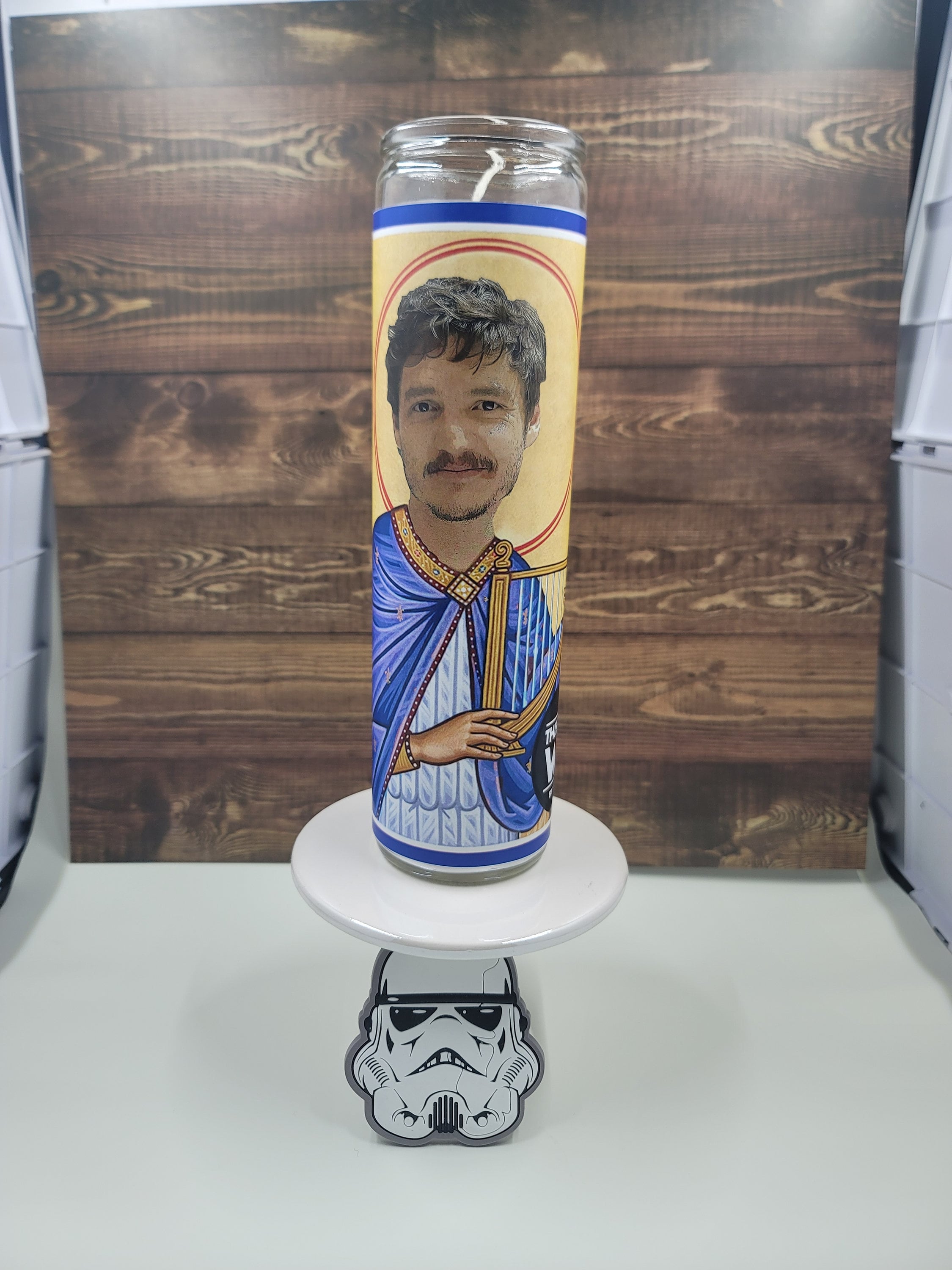 Saint Pedro Pascal Prayer Candle: Non Scented 8 Inch Glass Votive - Etsy