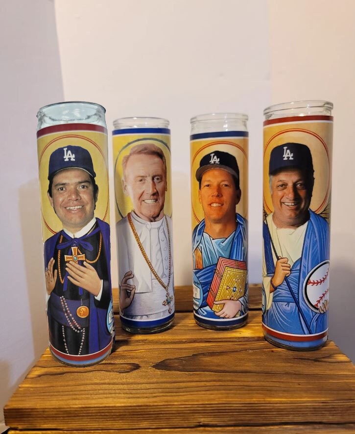 Dodgers Prayer Candles Legends Edition - Etsy