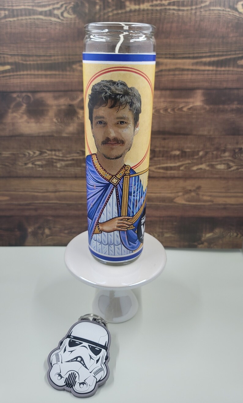 Saint Pedro Pascal Prayer Candle: Non Scented 8 Inch Glass - Etsy