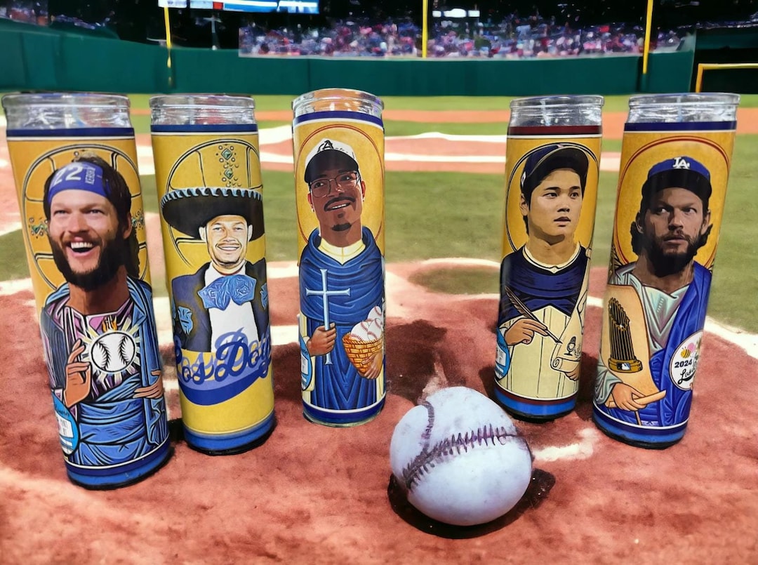2024 Los Angeles Dodgers Prayer Candles: Pitcher & Catchers Duo - Etsy