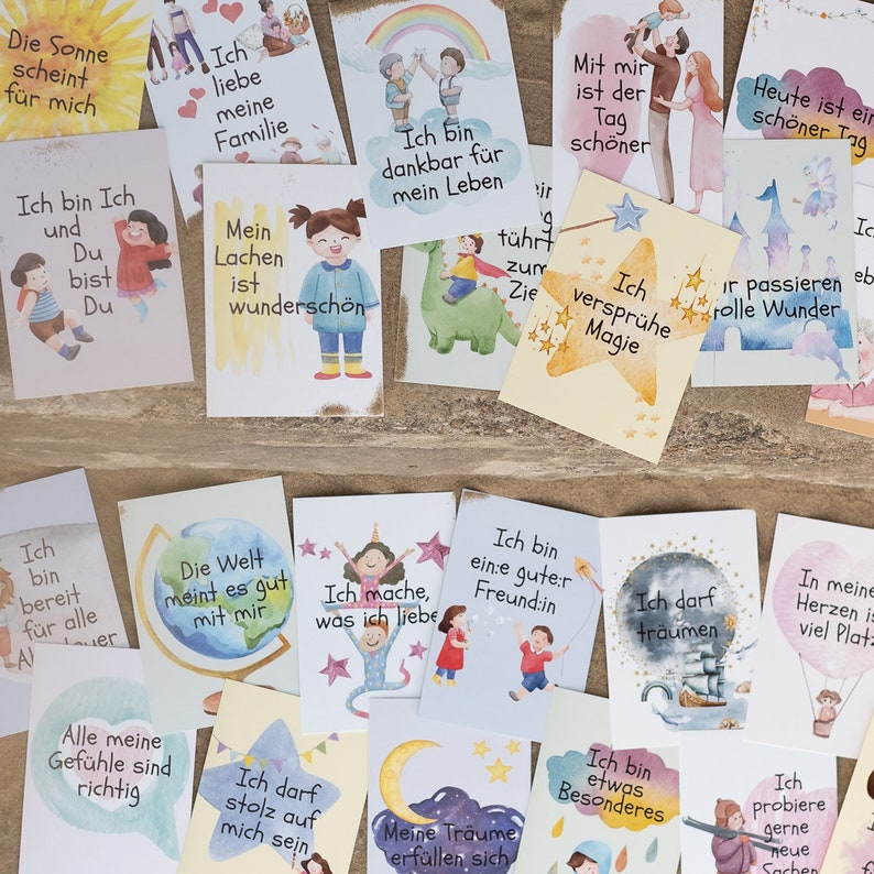 Zauberkarten / Affirmationskarten für Kinder - Etsy.de