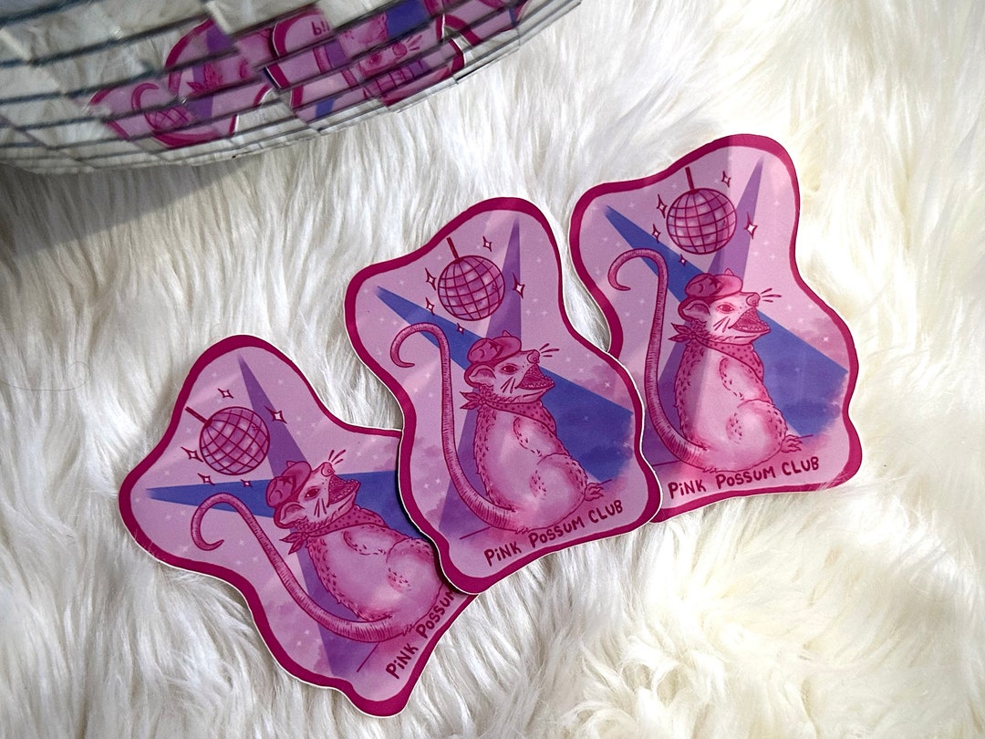 Pink Possum Club Sticker - Etsy