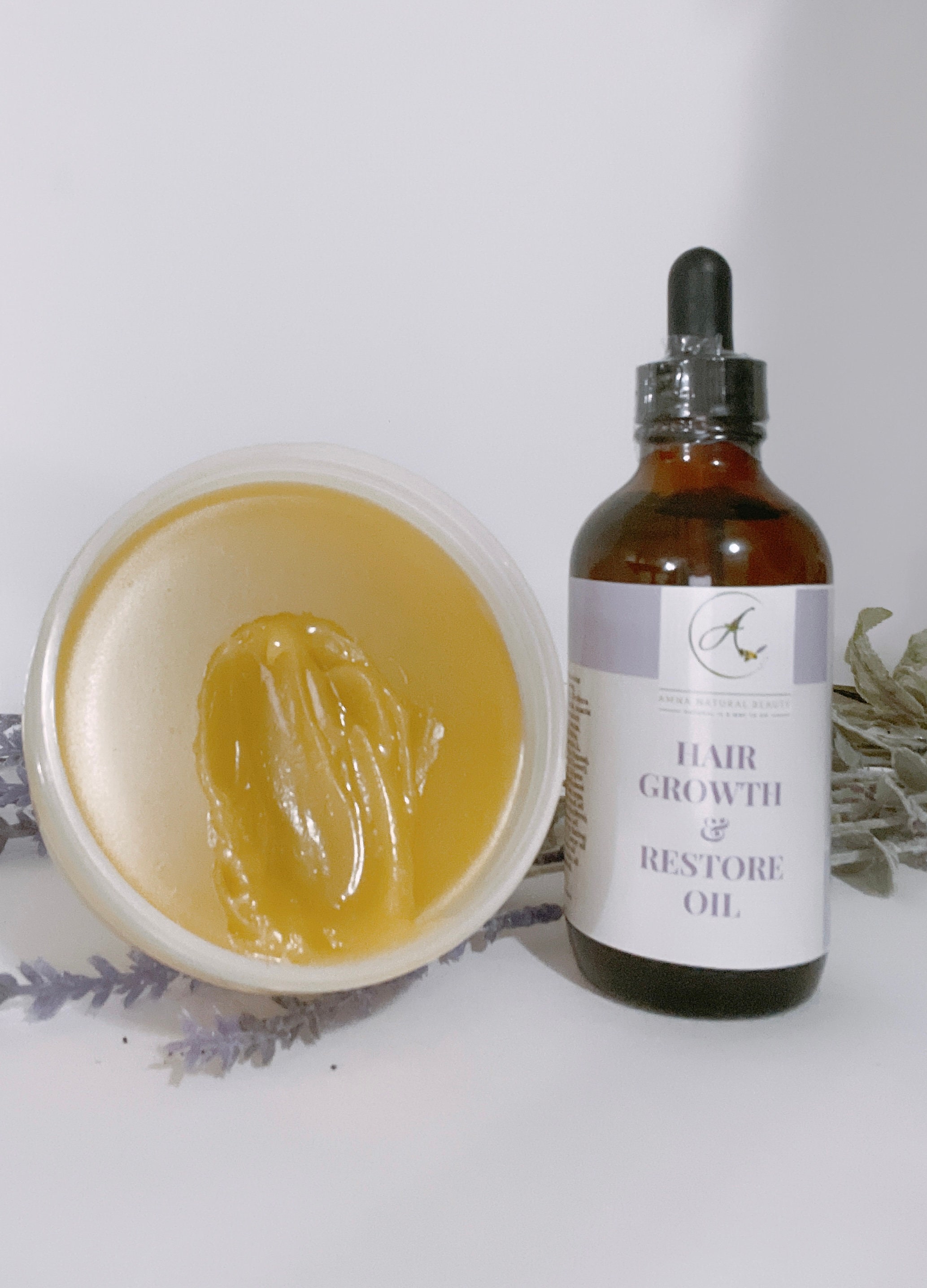 Bundle Super Hair Growth Oil and Cream With More Than 28 Herbs and ...