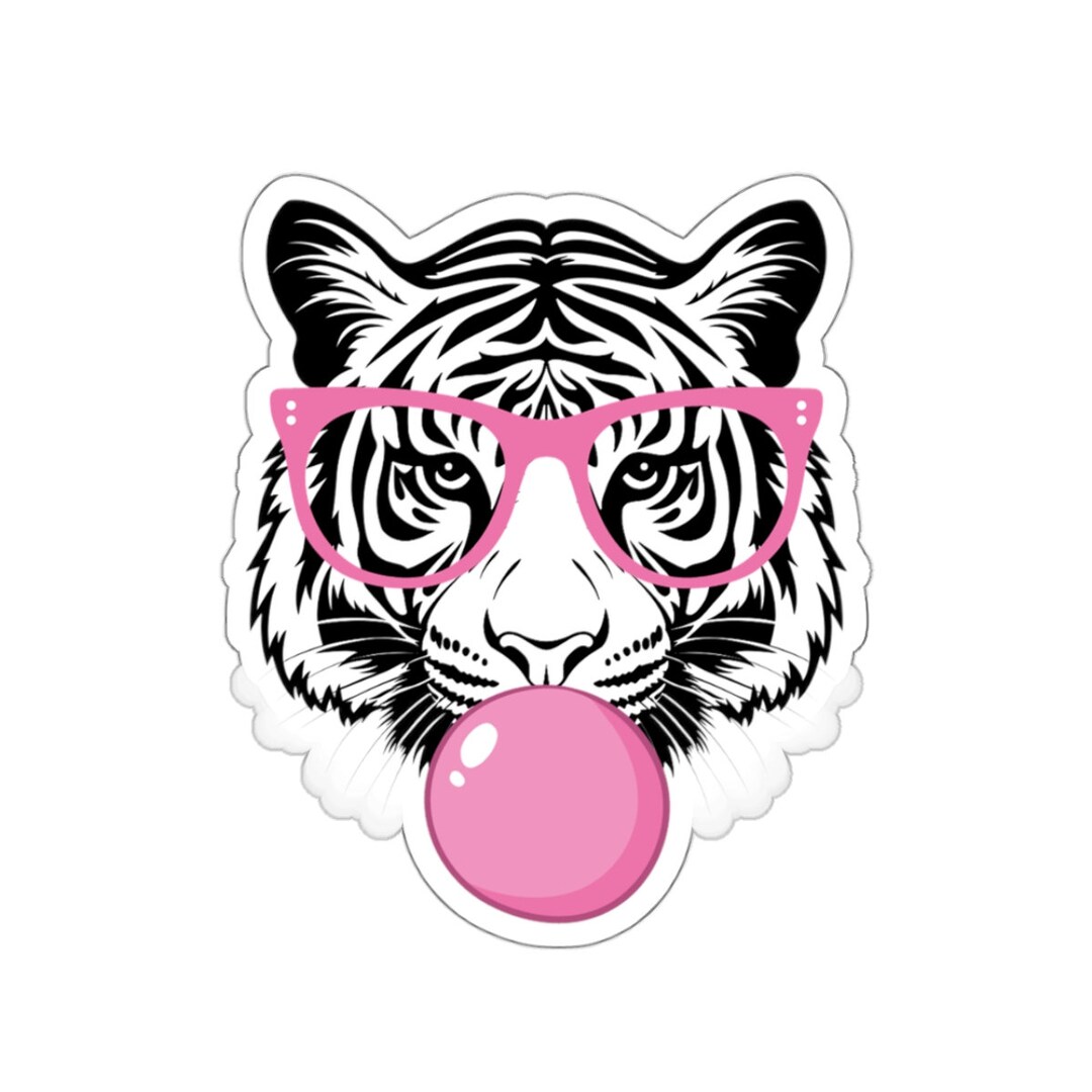 Tiger Sticker, Modern Fun Transparent Decals - Etsy