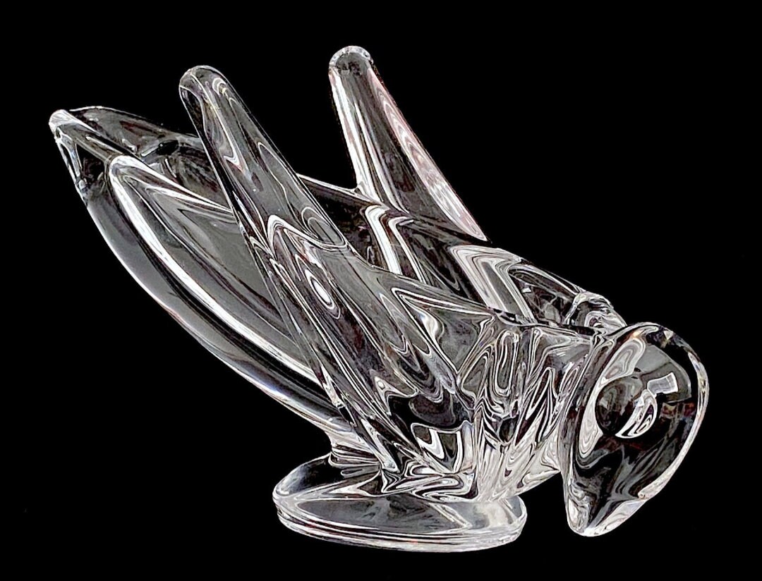 Vintage Ashtray Crystal Pinwheel Pattern Heavy - Etsy