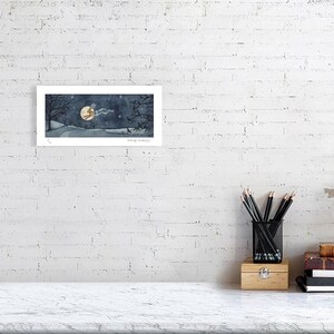 Luna Moon Hare at Winter Solstice Limited Edition Print by Wendy Andrew ...